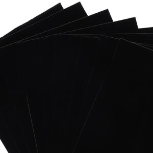 Adhesive Sheet Black Adhesive Back Sheet, 10Pcs Jewelry Box Lint Lining Sticky Flocked Cloth, 11 x 8.3 Inch Self Adhesive Felt Fabric Jewelry Box Felt Liner, DIY Black Fabric Sticky for Jewelry Watch