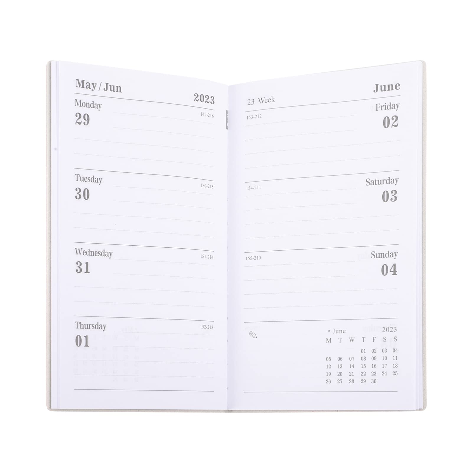 Kisangel Writing Plans Notepad Notebooks 2023 Agenda Book Paper Student Simple Periodicals Note Pads Office Notepad