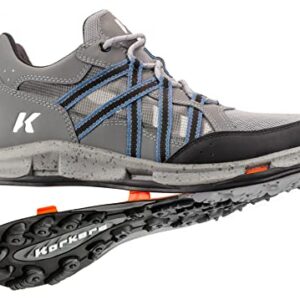 Korkers Men's All Axis Shoe - All Terrain Warm Weather Performance Water Shoe - Included Interchangeable TrailTrac Sole/Size 12