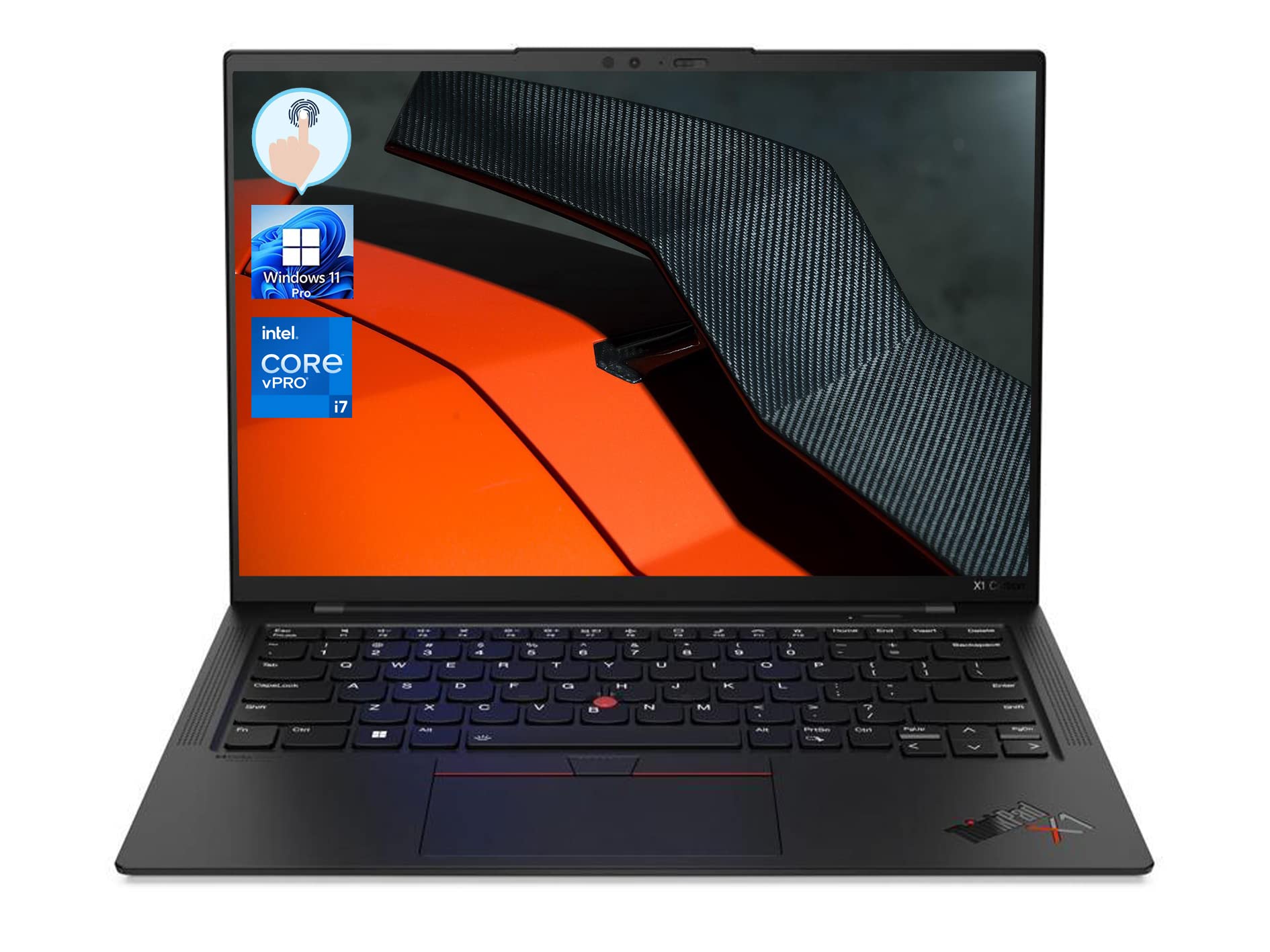 Lenovo ThinkPad X1 Carbon Gen 10 Business Laptop, 14" WUXGA IPS Touchscreen, Core i7-1270P vPro Processor, Windows 11 Pro, 32GB RAM, 2TB SSD, WiFi, Bluetooth, Webcam, Long Battery Life, TDU