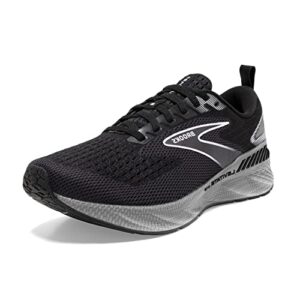 brooks women’s levitate gts 6 supportive running shoe - black/blackened pearl/white - 9 medium