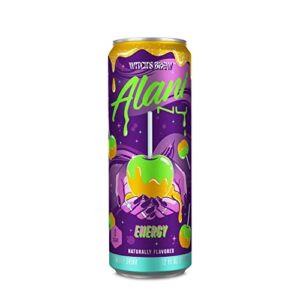 alani nu energy drinks 6 cans sugar free 200mg of caffeine b vitamins 12 fluid ounce cans (witches brew)