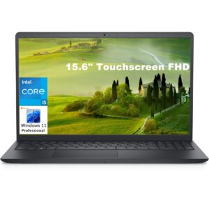 dell inspiron 15 3000 3520 15.6" touchscreen fhd business laptop computer, intel core i5-1155g7 (beat i7-10710u), 16gb ddr4 ram, 512gb pcie ssd, 802.11ac wifi, bluetooth, black, windows 11 pro s