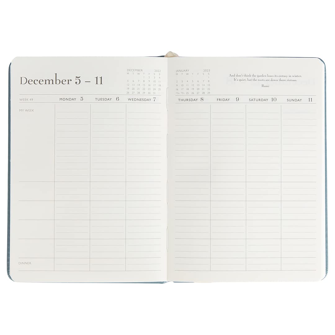 myAgenda Mini Day Planner 2023 Agenda (Runs through December 2023). 18 Months. Weekly View, Monthly View and Yearly. Back to School. Student Agenda (Chestnut)