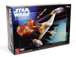 amt star wars: the phantom menace n-1 naboo starfighter (snap) 1:48 scale model kit