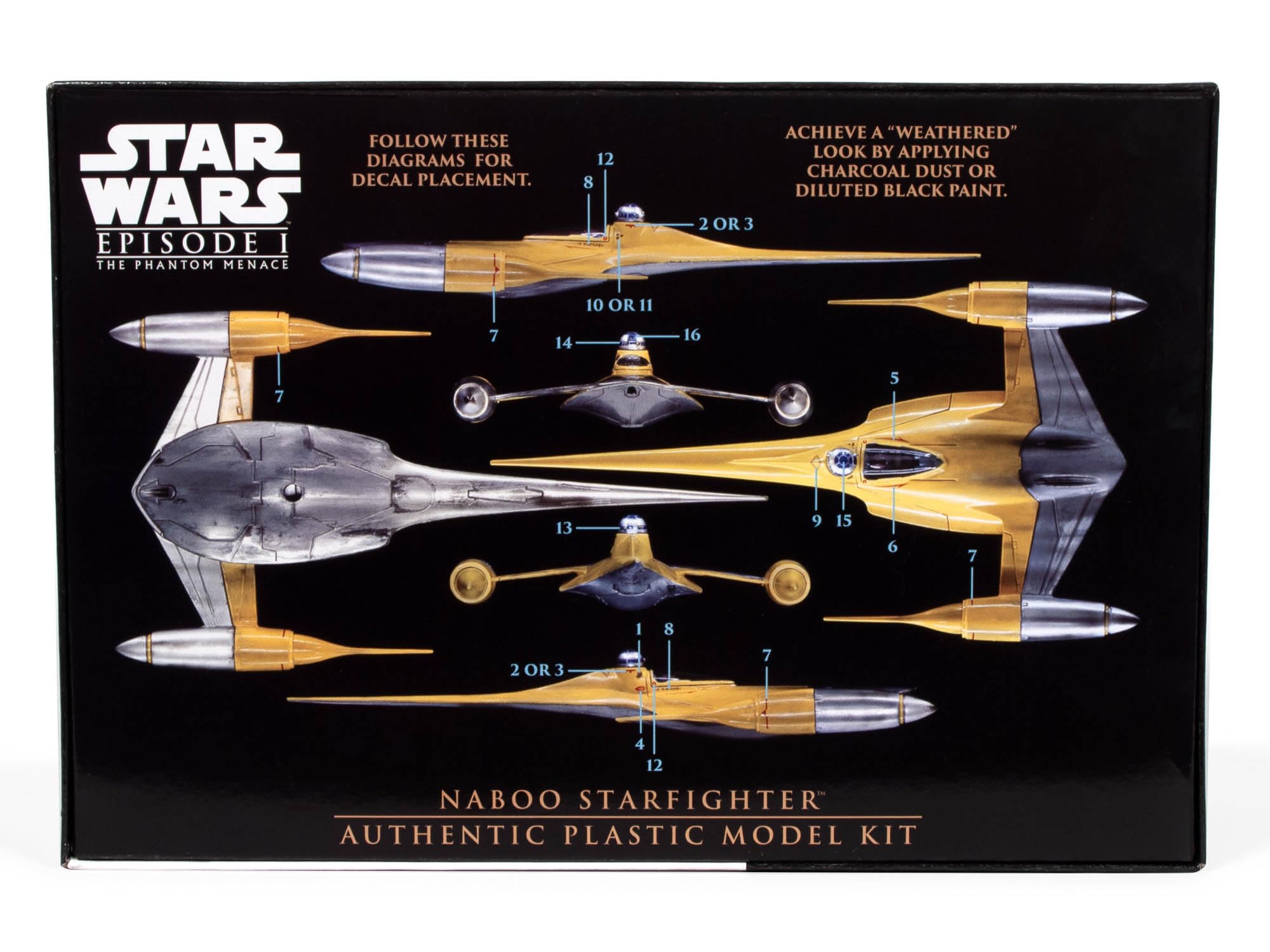 AMT Star Wars: The Phantom Menace N-1 Naboo Starfighter (Snap) 1:48 Scale Model Kit