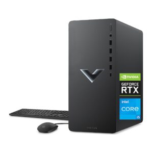 HP Victus 15L Gaming Desktop - 12th Gen Intel Core i5-12400F, 2.50 GHz - 8 GB SDRAM, 512 GB M.2 SSD - NVIDIA GeForce RTX 3050 - Windows 11 Home, Wi-Fi 6 & Bluetooth, 9 USB Ports (TG02-0021, 2022)