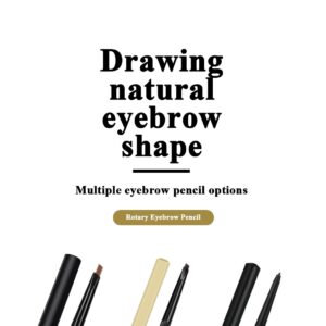 3 Different Eyebrow Pencils,Creates Natural Looking Brows Easily And Lastes All Day,4-in-1:Eyebrow Pencil *3; Eyebrow Brush *1,Dark Brown #-927019