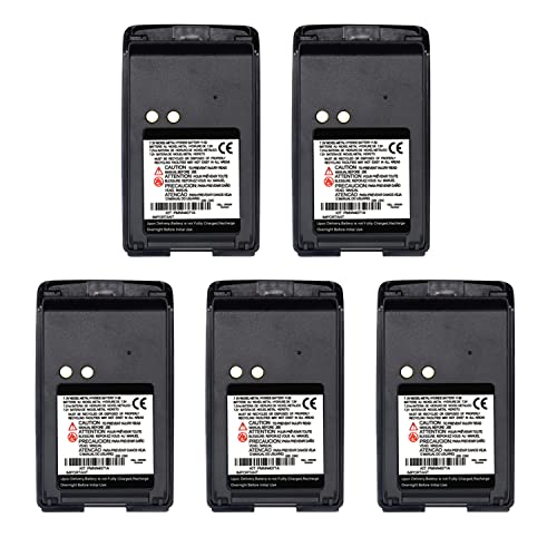 (5PCS) BPR40 Battery PMNN4075 Battery PMNN4071A Battery [Upgraded] for Motorola Mag One BPR40 Mag One A8 Mag One A6 Portable Walkie Talkie Battery PMNN4071AR PMNN4071AC PMNN4071 PMNN4075AR Battery