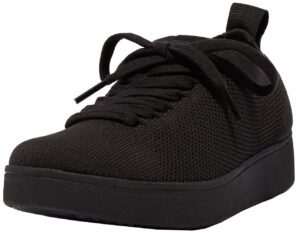 fitflop fb7090-040 rally e01 multi-knit trainers all black us06