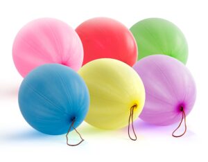 150-pack neon punch balloons i punch balloons party favors for kids i heavy duty punching balloons with rubber bands i punching balloons for kids i birthday decorations party balloons kids outdoor toy