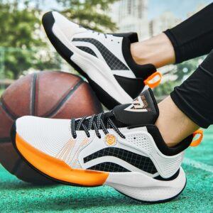 High Top Unisex Basketball Shoes Fashion Sports Casual Outdoor Running Shoes White