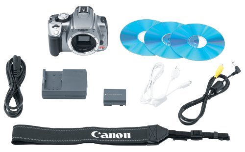 Canon Digital Rebel XT DSLR Camera with EF-S 18-55mm f/3.5-5.6 Lens (Silver-OLD MODEL) (Renewed)