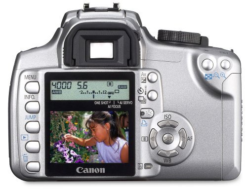 Canon Digital Rebel XT DSLR Camera with EF-S 18-55mm f/3.5-5.6 Lens (Silver-OLD MODEL) (Renewed)