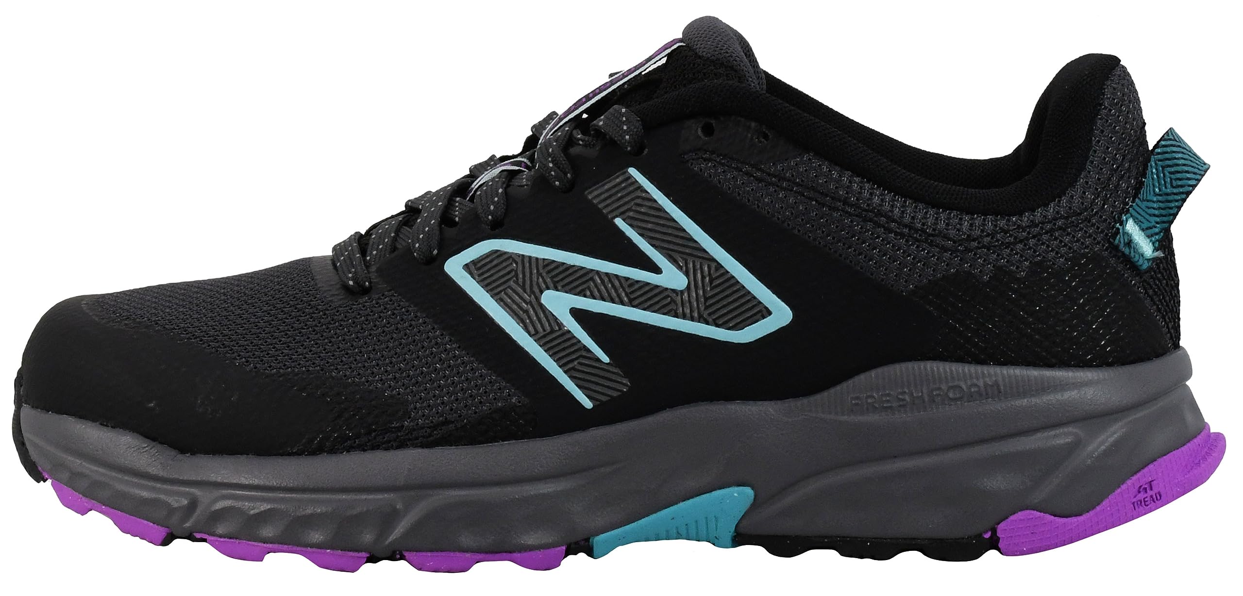 New Balance Women's Fresh Foam 510 V6 Trail Running Shoe, Magnet/Cosmic Rose/Virtual Blue, 8 Wide