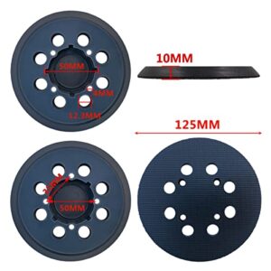 2 Pack Hook and Loop 5 Inch 8 Hole Replacement Sander Pad for Craftsman CMCW220B & CMEW231 Random Orbit Sander