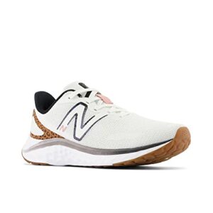 New Balance Women's Fresh Foam Arishi V4 Running Shoe, White/Tobacco, 8