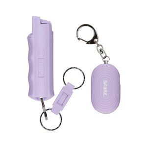 sabre personal safety kit with pepper spray and 2-in-1 personal alarm with led light, 0.54 fl oz, 25 bursts,130db alarm, audible up to 1,250 feet