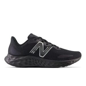 New Balance Women's Fresh Foam Arishi V4 Slip-Resistant Running Shoe, Black/Black Metallic/Black, 10