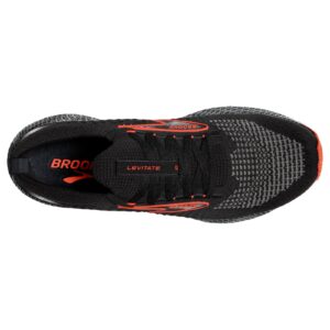 Brooks Men’s Levitate Stealthfit 6 Neutral Running Shoe - Black/Spicy Orange - 10.5 Medium