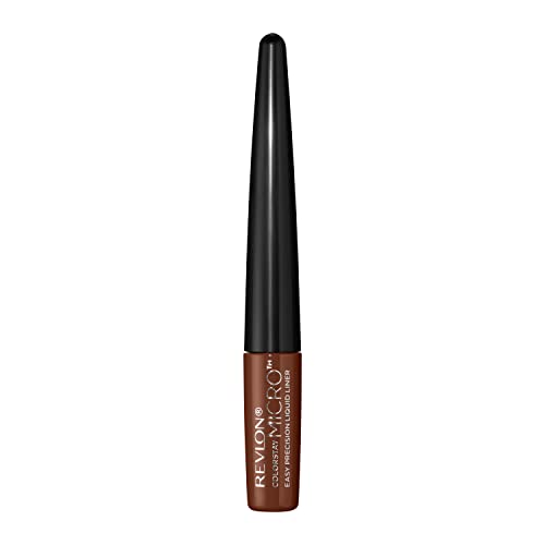 REVLON ColorStay Micro Easy Precision Liquid Eyeliner, Waterproof, Smudgeproof, Longwearing with Micro Felt Tip, 302 What the Fudge, 0.057 fl. oz