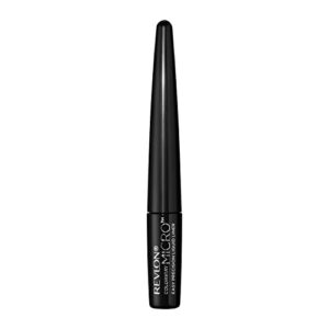 REVLON ColorStay Micro Easy Precision Liquid Eyeliner, Waterproof, Smudgeproof, Longwearing with Micro Felt Tip, 301 Blackout, 0.057 fl. oz