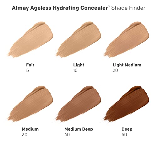 Almay Anti-Aging Concealer, Face Makeup with Hyaluronic Acid, Niacinamide, Vitamin C & E, Hypoallergenic, -Fragrance Free, 020 Light Medium, 0.37 Fl Oz (Pack of 1)