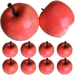 ipetboom 30pcs artificial apple fruit simulated apples model diy supply teaching tool lifelike apples prop faux apples prop backdrop supply small apples prop photo prop soft fake apple foam