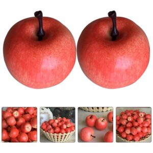 Ipetboom 30pcs Artificial Apple Fruit Simulated Apples Model DIY Supply Teaching Tool Lifelike Apples Prop Faux Apples Prop Backdrop Supply Small Apples Prop Photo Prop Soft Fake Apple Foam