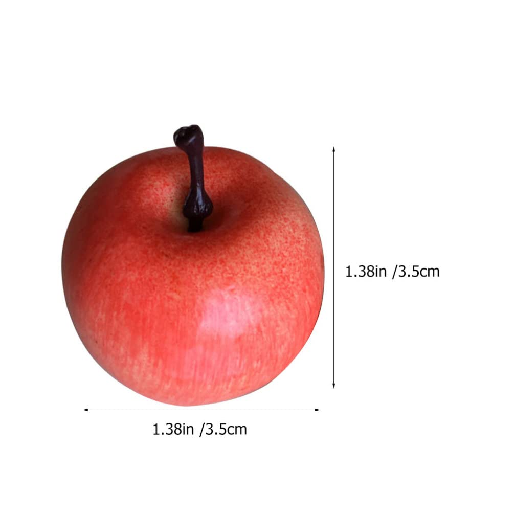 Ipetboom 30pcs Artificial Apple Fruit Simulated Apples Model DIY Supply Teaching Tool Lifelike Apples Prop Faux Apples Prop Backdrop Supply Small Apples Prop Photo Prop Soft Fake Apple Foam