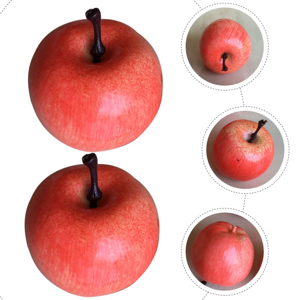 Ipetboom 30pcs Artificial Apple Fruit Simulated Apples Model DIY Supply Teaching Tool Lifelike Apples Prop Faux Apples Prop Backdrop Supply Small Apples Prop Photo Prop Soft Fake Apple Foam