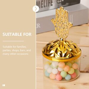 ABOOFAN 12pcs Boxes Decorative Candy Boxes with Hamsa Hand Lid Clear Plastic Goodies Box Box Present Packaging Bag for Wedding Shower Holiday New Year