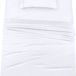 Utopia Bedding Mattress Pad and 3PC Bedsheet Set (TwinXL White)