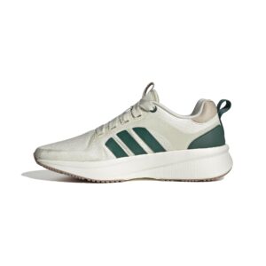 adidas women's edge lux 6 sneaker, off white/collegiate green/wonder beige, 8.5