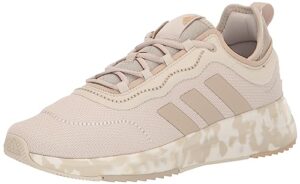 adidas women's fukasa run sneaker, alumina/wonder beige/magic beige, 7