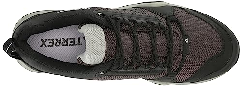 adidas Women's Terrex AX3 Sneaker, DGH Solid Grey/Core Black/Purple Tint, 8