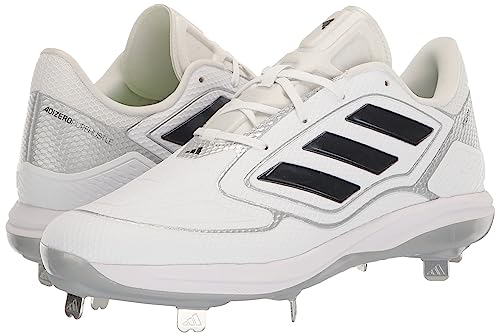 adidas Women's Adizero Purehustle 3 Elite Sneaker, White/Black/Silver Metallic, 11.5