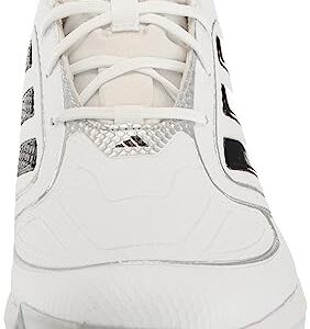 adidas Women's Adizero Purehustle 3 Elite Sneaker, White/Black/Silver Metallic, 11.5