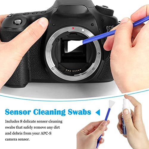 ARVOK Professional Camera Cleaning Kit(32 pcs), Including Air Blower/Cleaning Pen/Cleaning Spray/Cleaning Cloth/Lens Brush, Lens Cleaning Kit for DSLR Cameras Compatible with Canon, Nikon, Sony