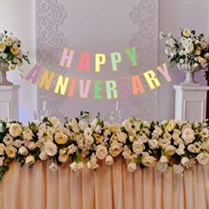 Happy Anniversary Banner, Wedding Anniversary Party Funny Paper Sign Party Supplies