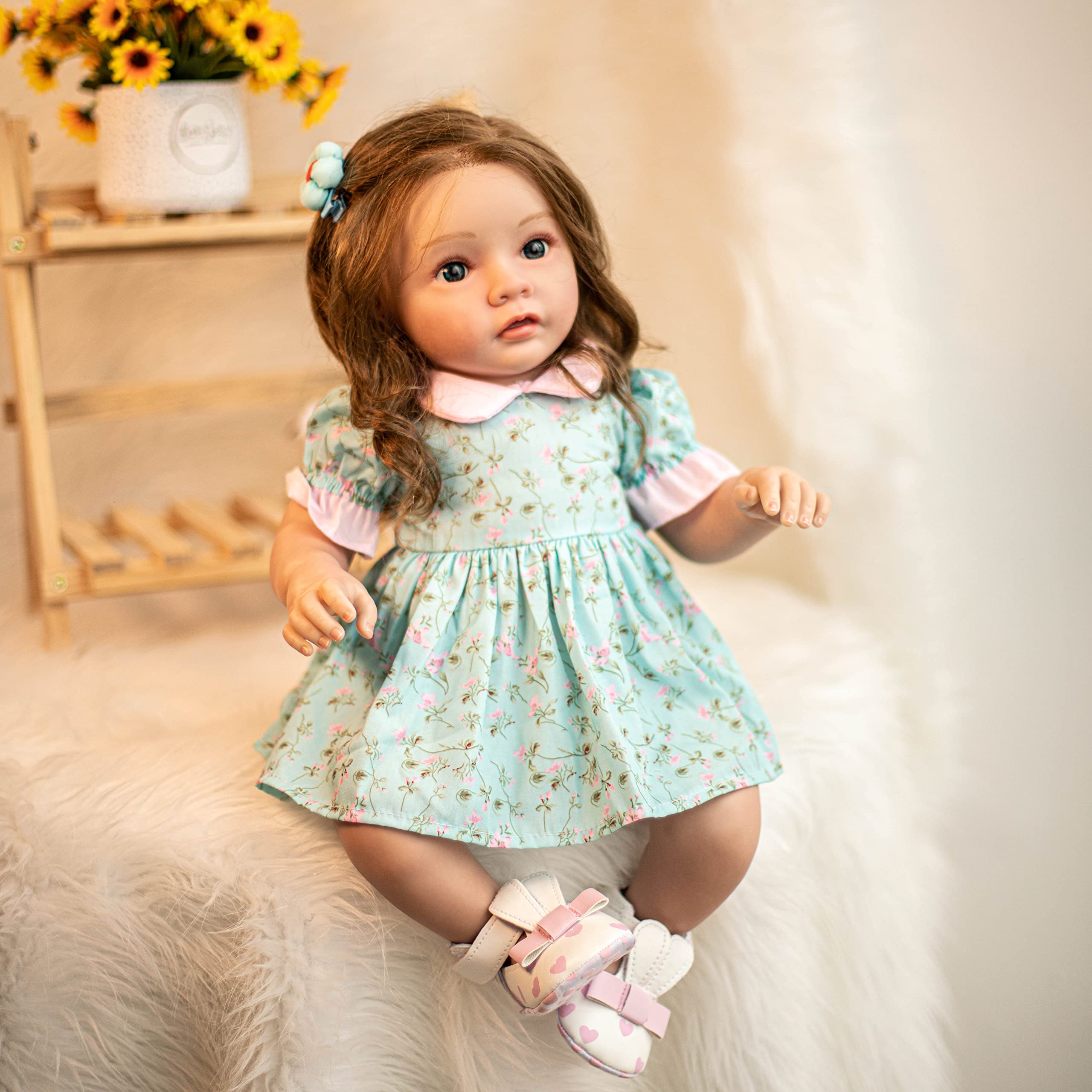 BABESIDE Realistic 20" Newborn Baby Doll - Lifelike 3-6 Months Girl, Soft Body for Ages 3+