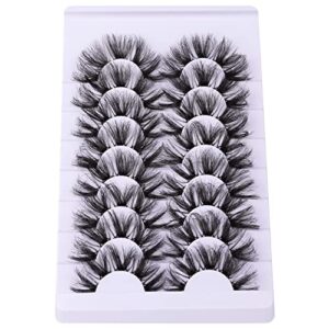 Cluster Mink Lashes Fluffy Eyelashes Long Thick Dramatic Individual Lashes Extension Wispy 6D Volume Eyelash 19-22MM zanlufly Eyelashes Pack