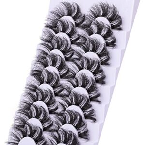 Cluster Mink Lashes Fluffy Eyelashes Long Thick Dramatic Individual Lashes Extension Wispy 6D Volume Eyelash 19-22MM zanlufly Eyelashes Pack