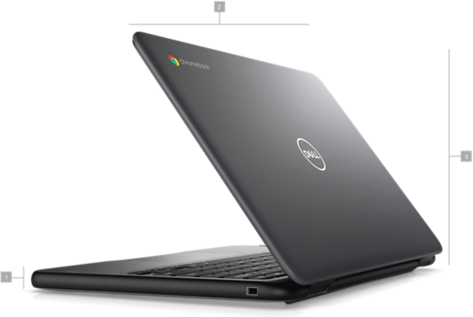 Dell Chromebook 11 3110 Laptop (2022) | 11" HD Touch | Core Celeron - 32GB SSD - 4GB RAM | 2 Cores Chrome OS (Renewed)