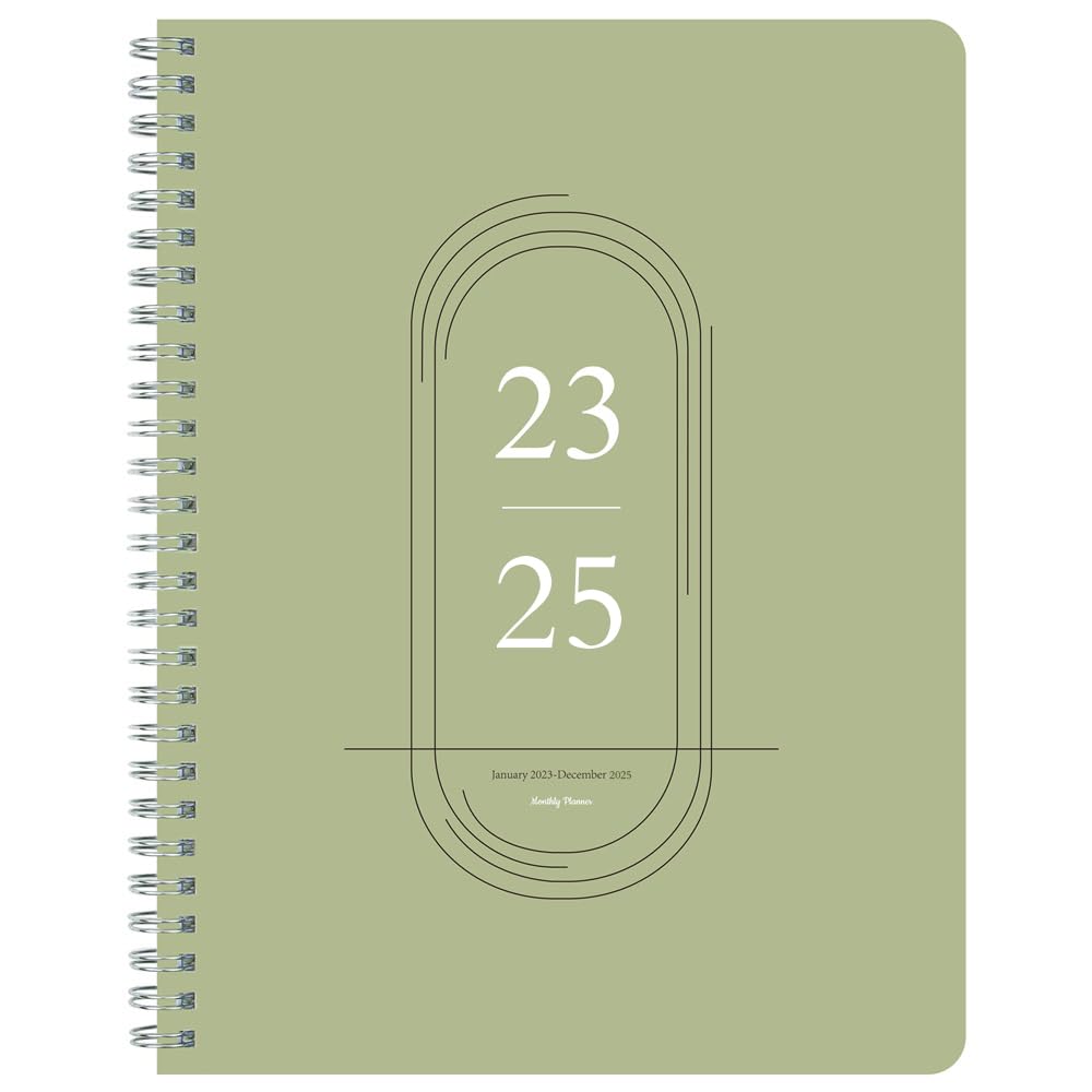 Calendar Planner 2023-2025,Simple Monthly Planner 7" x 9" PVC Cover Flexible Binding With Goals To Do List, Easily Organizes Your Tasks To Boost Productivity - Runs fromJuly 2023 - June 2025