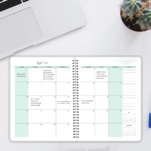 Calendar Planner 2023-2025,Simple Monthly Planner 7" x 9" PVC Cover Flexible Binding With Goals To Do List, Easily Organizes Your Tasks To Boost Productivity - Runs fromJuly 2023 - June 2025