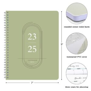 Calendar Planner 2023-2025,Simple Monthly Planner 7" x 9" PVC Cover Flexible Binding With Goals To Do List, Easily Organizes Your Tasks To Boost Productivity - Runs fromJuly 2023 - June 2025