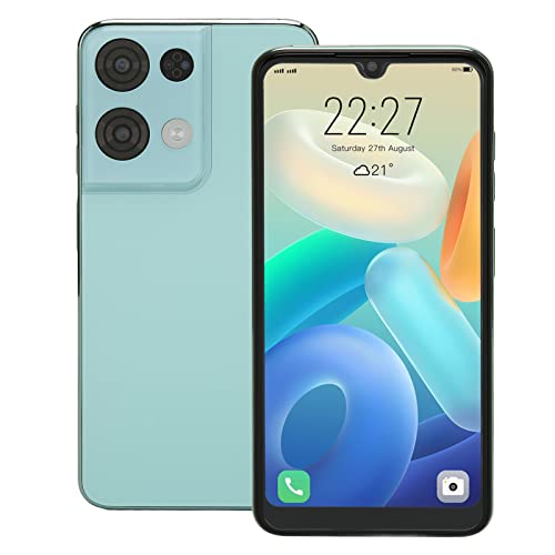 Tangxi 6.0in Unlocked Cellphone,Android 12.0,4GB RAM 64GB ROM,MT6889 Octa Core,7000mAh Battery,8MP Front 16MP Rear Camera,Face Recognition, WiFi,BT,FM,GPS(Green)