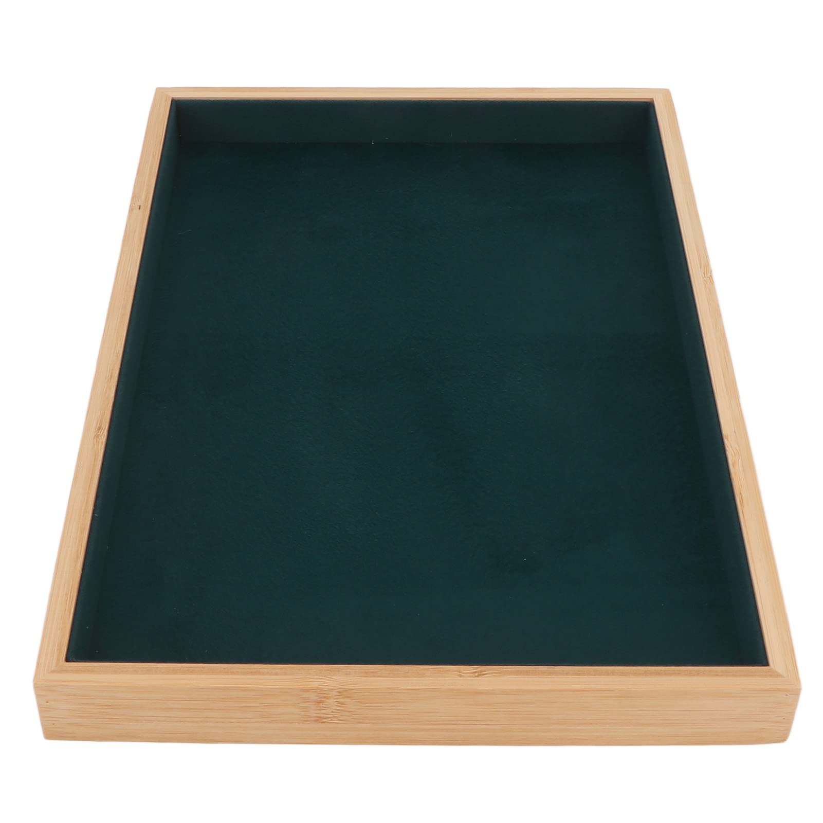 Jewelry Tray , Scratch Resistant Jewelry Tray, Elegant Wooden Jewelry Display (Green)