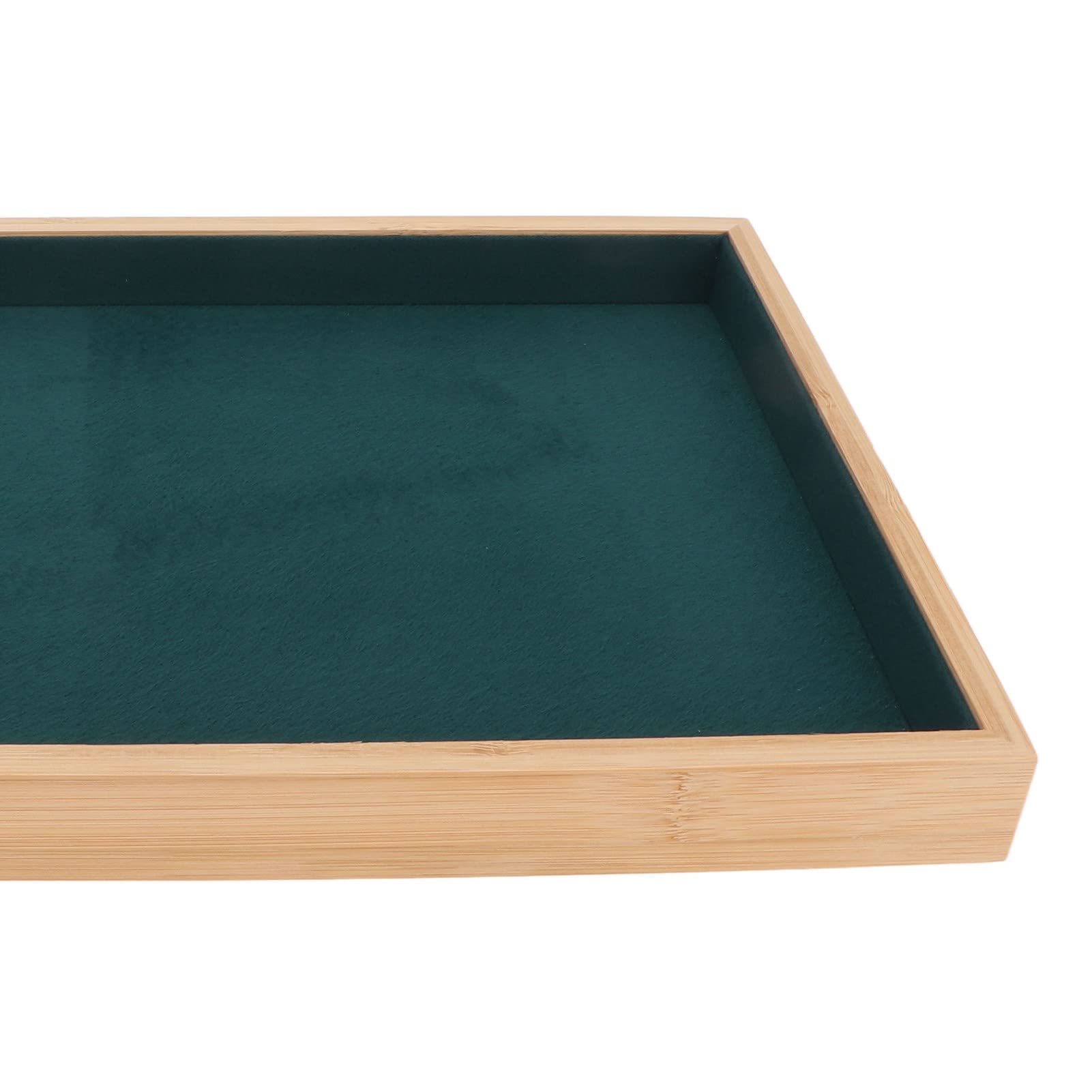 Jewelry Tray , Scratch Resistant Jewelry Tray, Elegant Wooden Jewelry Display (Green)